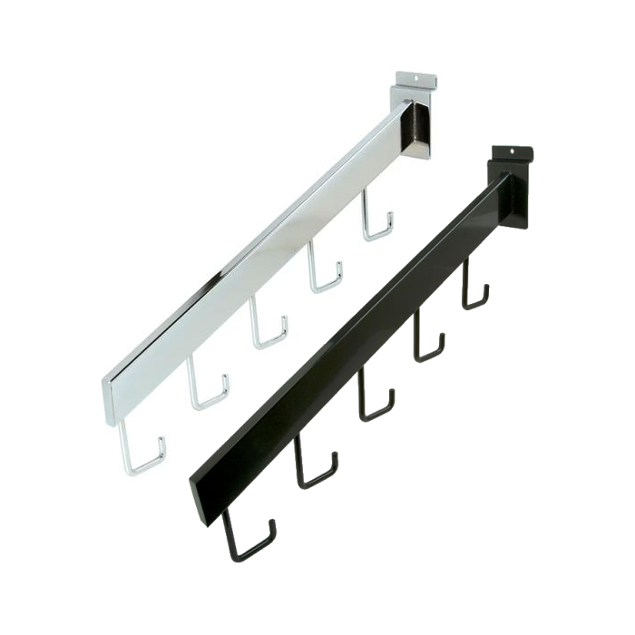 5-Hook Waterfall Slatwall Face-Out Display with Rectangular Tubing ...