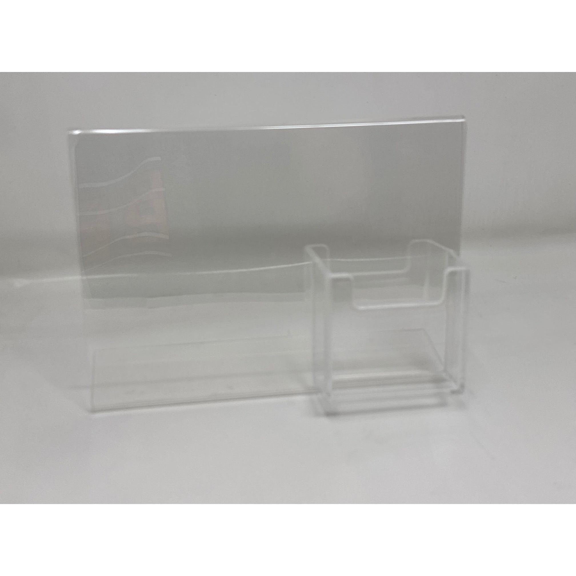 Slanted 7 x 5 Sign Holder with Vertical Business Card Holder – Dazzling ...