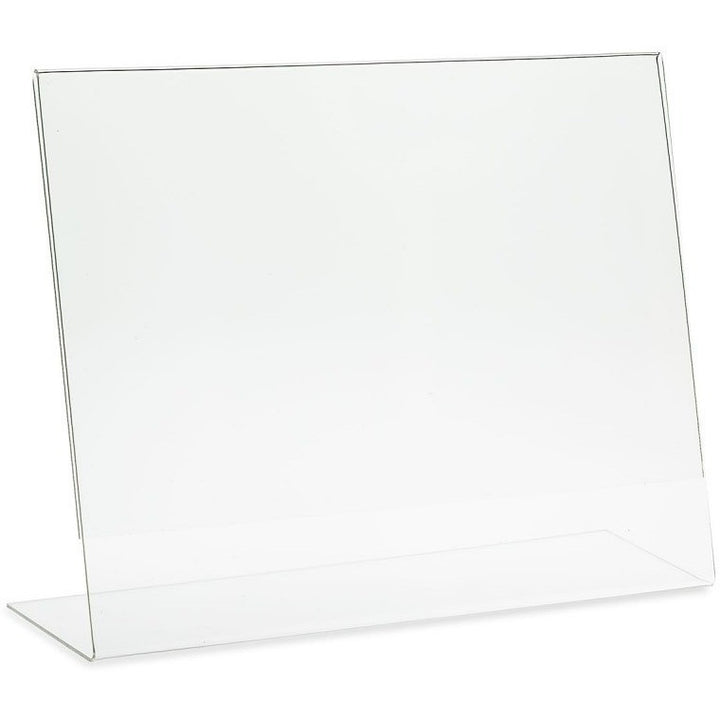 Clear Slanted Sign Holders | Slanted Acrylic Sign Holders – Dazzling ...