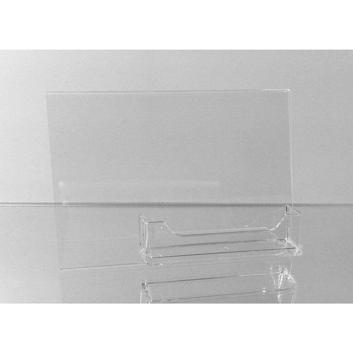 Slanted 6 x 4 Sign Holder with Business Card Holder