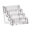 Clear Acrylic 4-Pocket Countertop Business Card Holder – Dazzling Displays