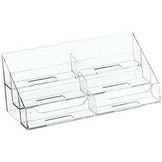 Six-Pocket Clear Acrylic Countertop Business Card Holder – Dazzling ...